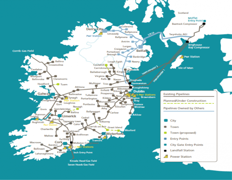 Gas Pipe Network - Ireland